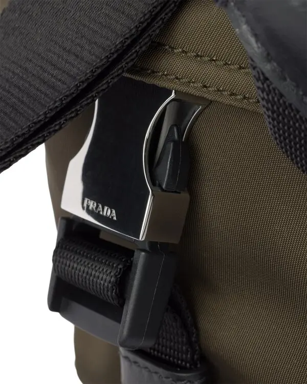 Prada Explore Re-nylon And Leather Bag