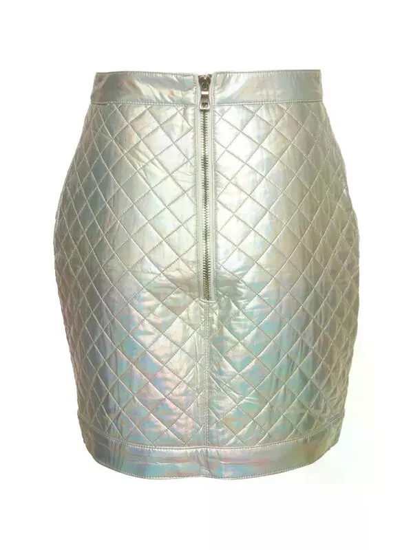 Balmain Iridescent Quilted Mini Skirt