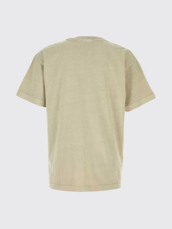 Carhartt Work In Progress Short-sleeved Cotton T-shirt With Contrast Logo - Sand