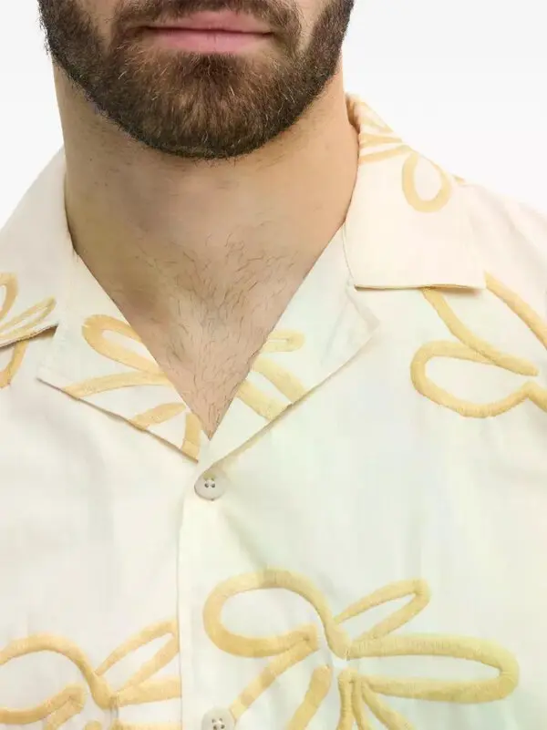 Lindbergh Embroidered Short-sleeve Shirt