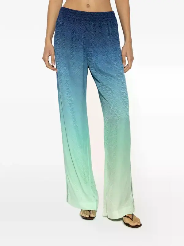 Casablanca Gradient Monogram-pattern Trousers
