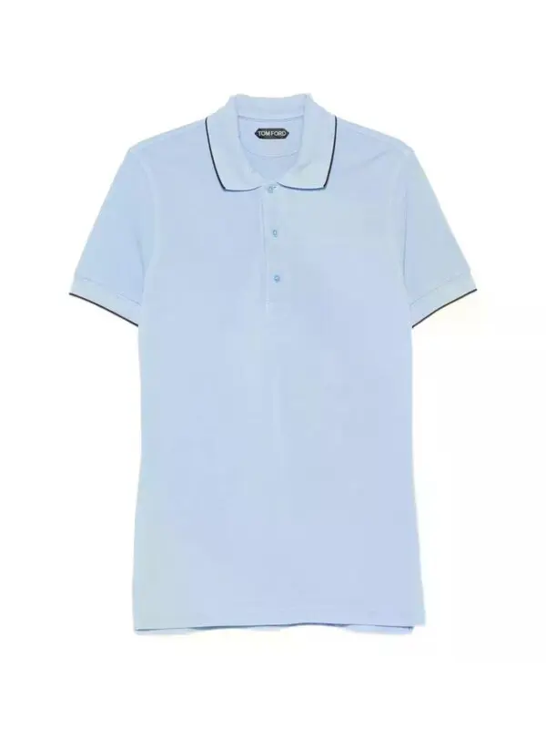 TOM FORD Piqué Cotton Polo Shirt