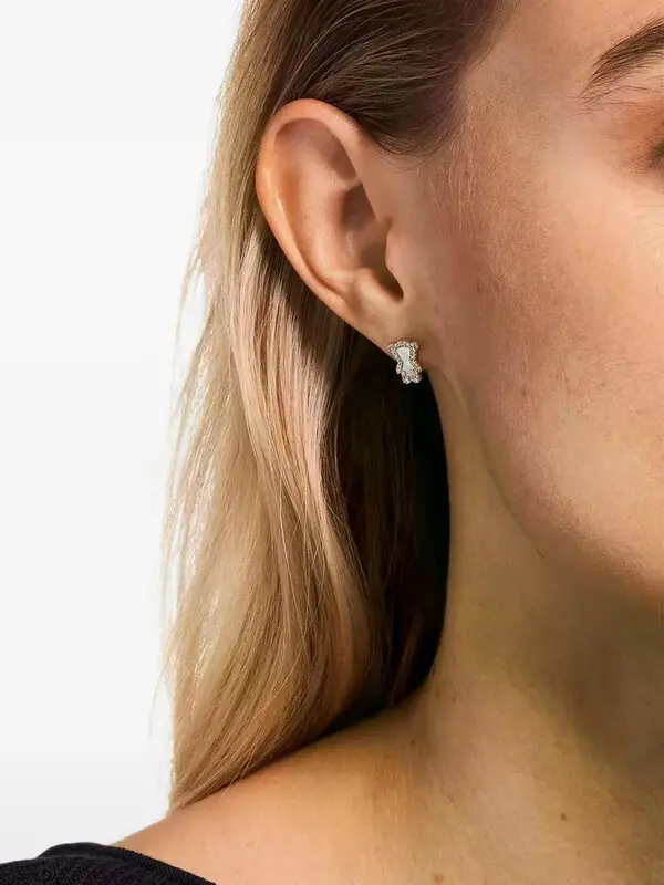 Emporio Armani Crystal-embellished Stud Earrings - Pink