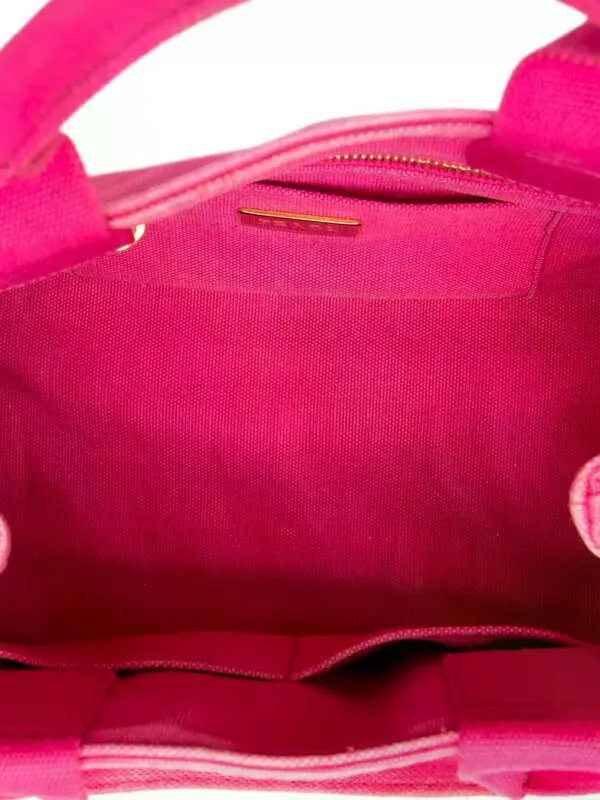 Prada 2013-2026 Small Canvas Canapa Logo Tote Satchel