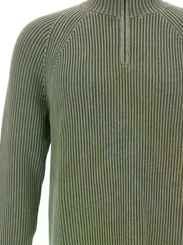 RRD Cotton 7 Techno Wash Half-zip Rib-knit Sweater