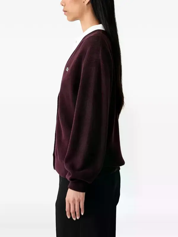 Lacoste Logo-patch V-neck Cardigan