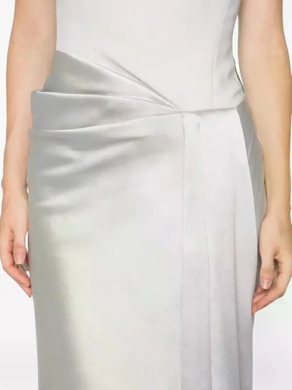 Solace London Seri Strapless Draped Maxi Dress