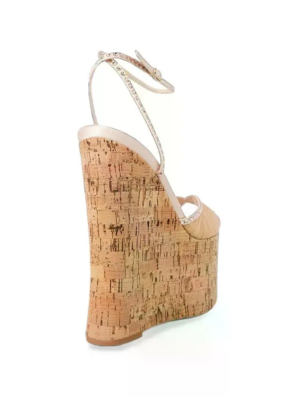 ANDREA WAZEN 150mm Bardot Crystal-embellished Sandals