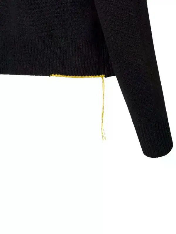 Fendi Embroidered-logo Crew-neck Sweater