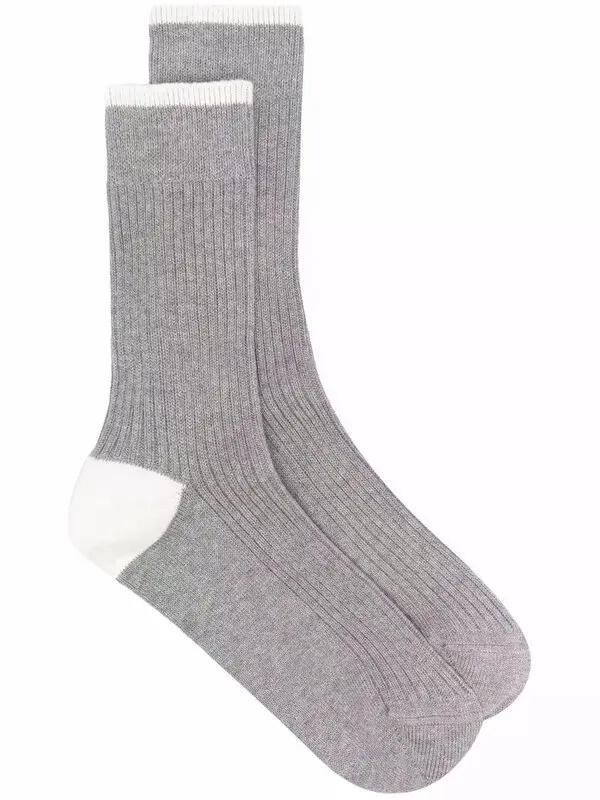 Brunello Cucinelli Ribbed Cotton Socks