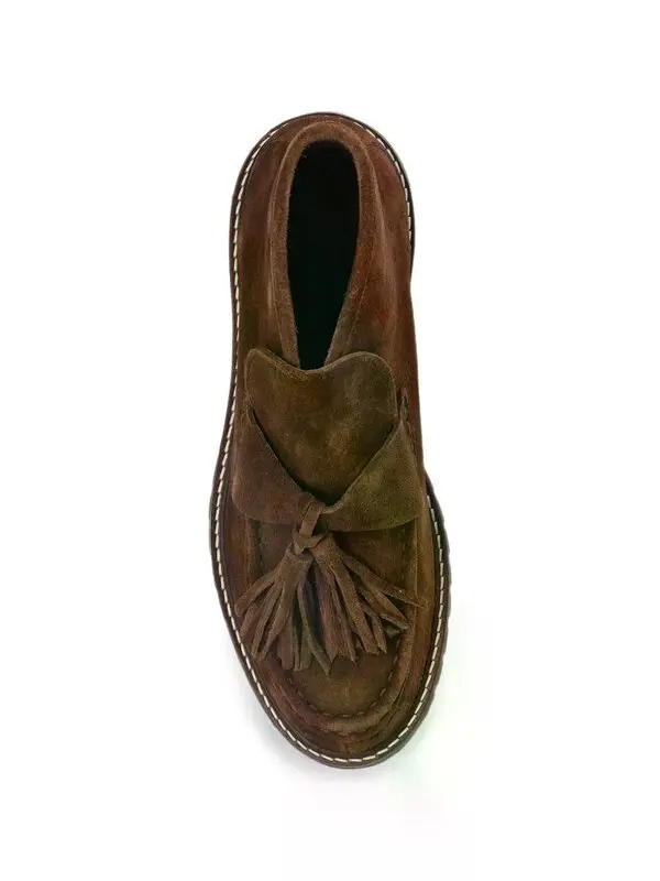 POSA Aosta Tassel Ankle Boots