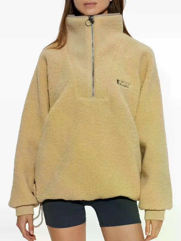 RETHINKIT STUDIOS Embroidered Logo Half-zip Sweatshirt