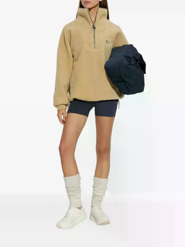 RETHINKIT STUDIOS Embroidered Logo Half-zip Sweatshirt