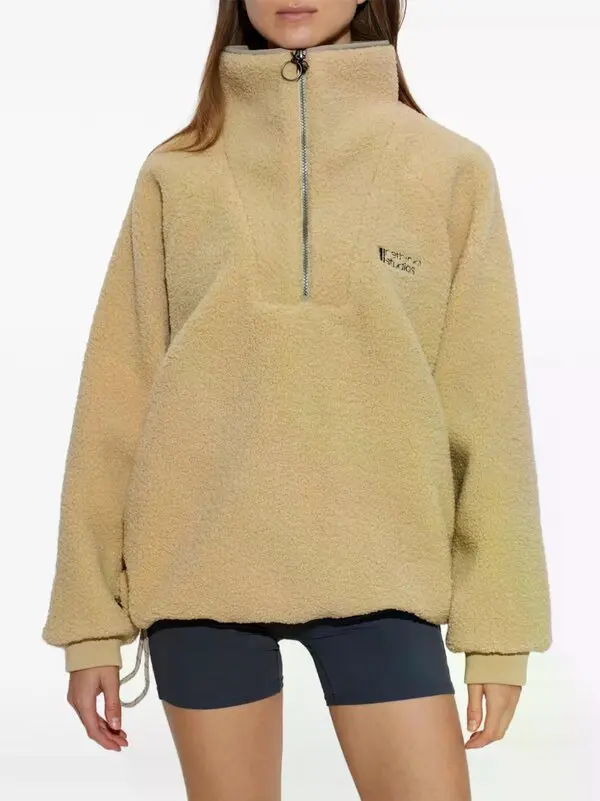 RETHINKIT STUDIOS Embroidered Logo Half-zip Sweatshirt