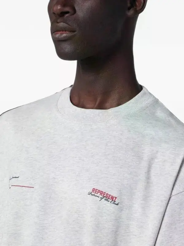 REPRESENT Logo-print Cotton T-shirt