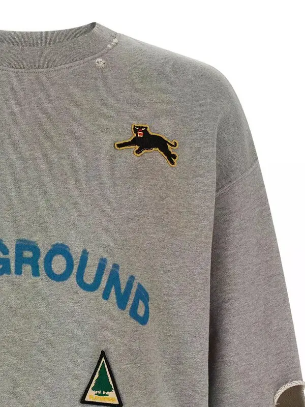 SONG FOR THE MUTE Playground Distressed Sweater