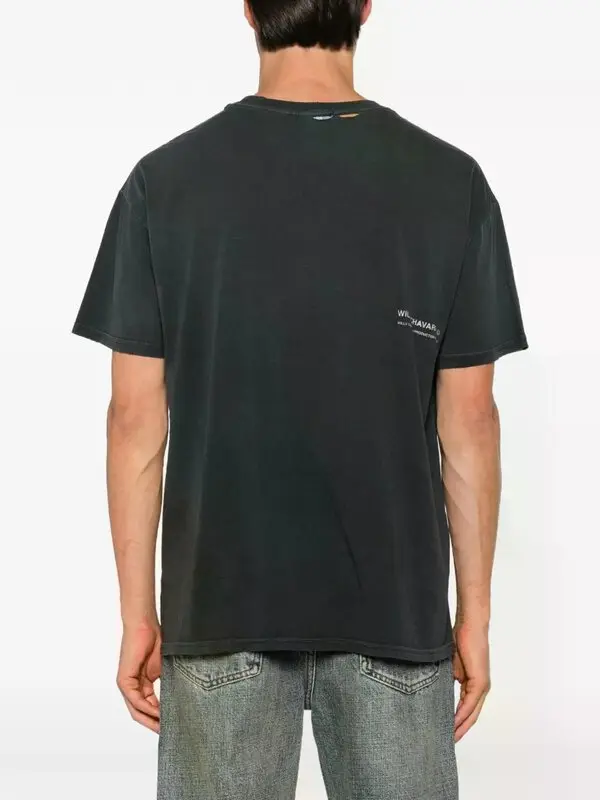 WILLY CHAVARRIA Graphic-print Distressed T-shirt