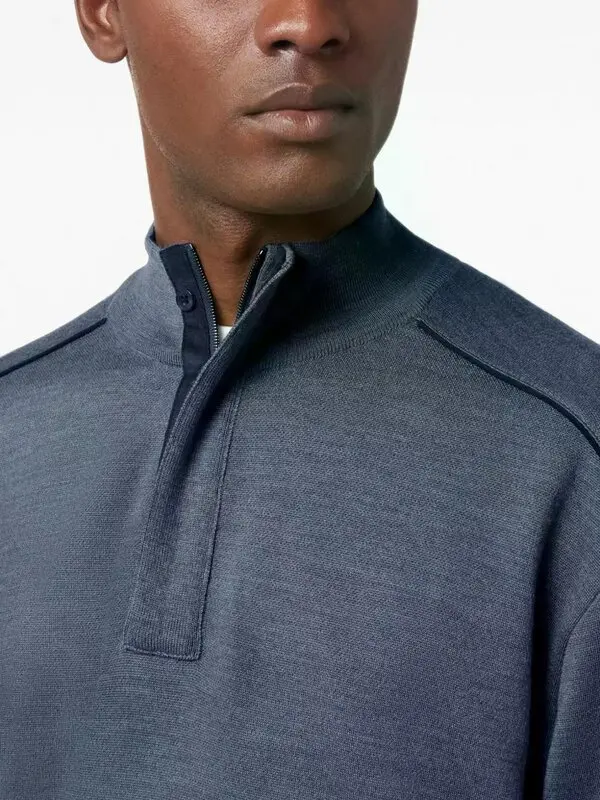 Paul & Shark Merino Wool Half-zip Sweater
