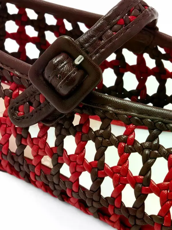 LOEFFLER RANDALL Junia Woven Leather Ballet Flats