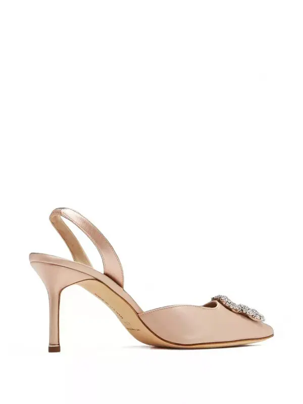 Manolo Blahnik Hangisi Crystal-buckle Pumps