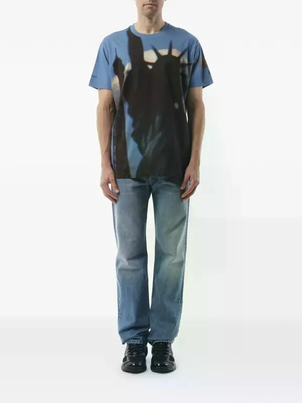 Givenchy Paris Ny All Over Graphic-print Oversized T-shirt