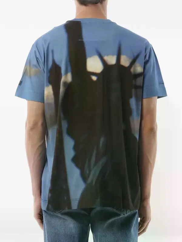 Givenchy Paris Ny All Over Graphic-print Oversized T-shirt
