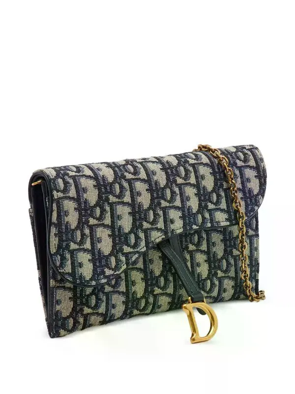 Dior 2021 Saddle Oblique Crossbody Bag - Blue