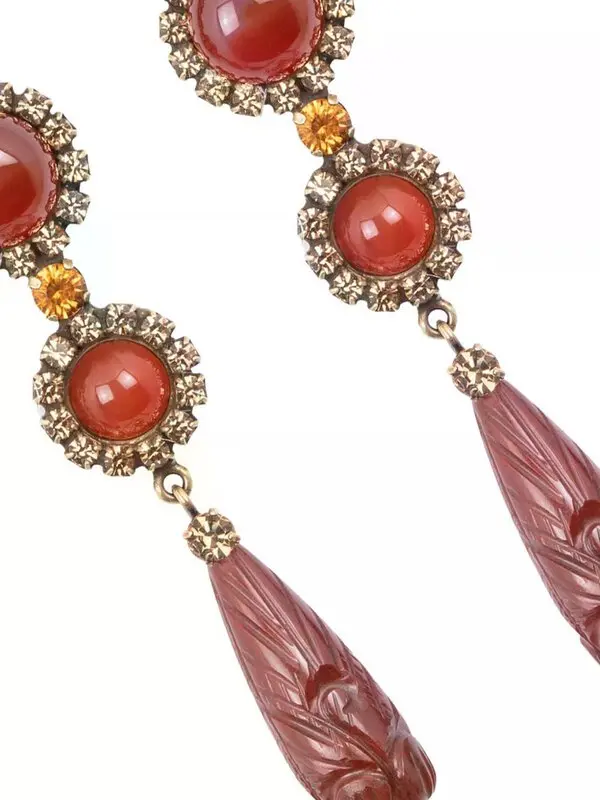 JENNIFER BEHR Rafferty Crystal-embellished Drop Earrings