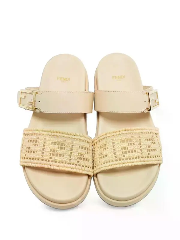 Fendi Ff Buckle Sandals