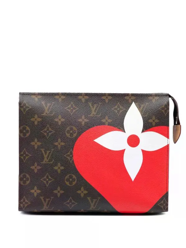 LOUIS VUITTON 2020 Monogram Game On Toiletry Pouch 26 Clutch Bag - Brown