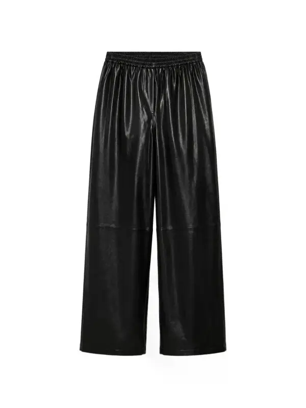 Simkhai Corrine Straight-leg Leather Trousers - Black