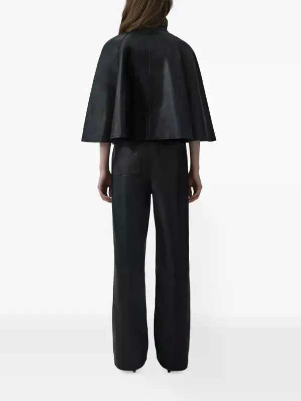 Simkhai Corrine Straight-leg Leather Trousers - Black