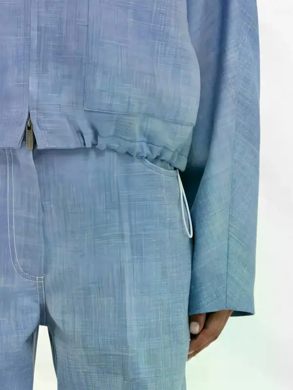 FERRAGAMO Drawstring-hem Patch-pocket Jacket