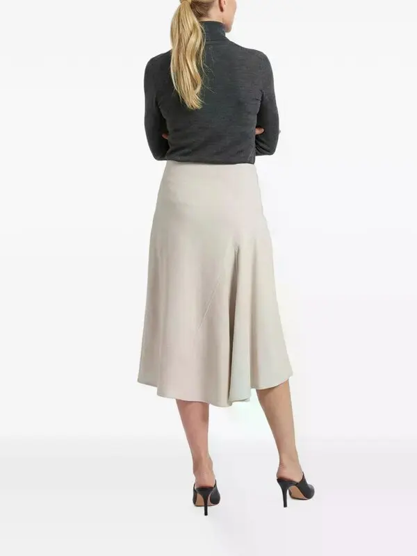 Brunello Cucinelli Diagonal-seam A-line Skirt