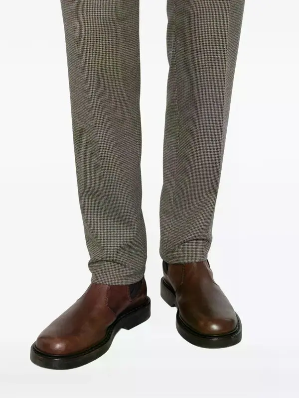 Caruso Double-breasted Micro-check Suit