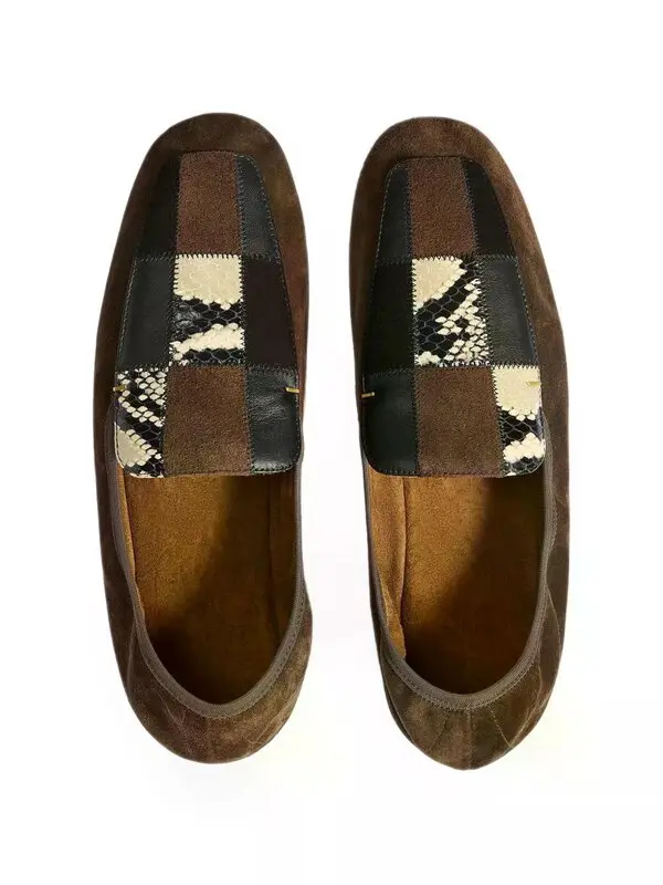 Khaite Zoe Patchwork Ballet Flats