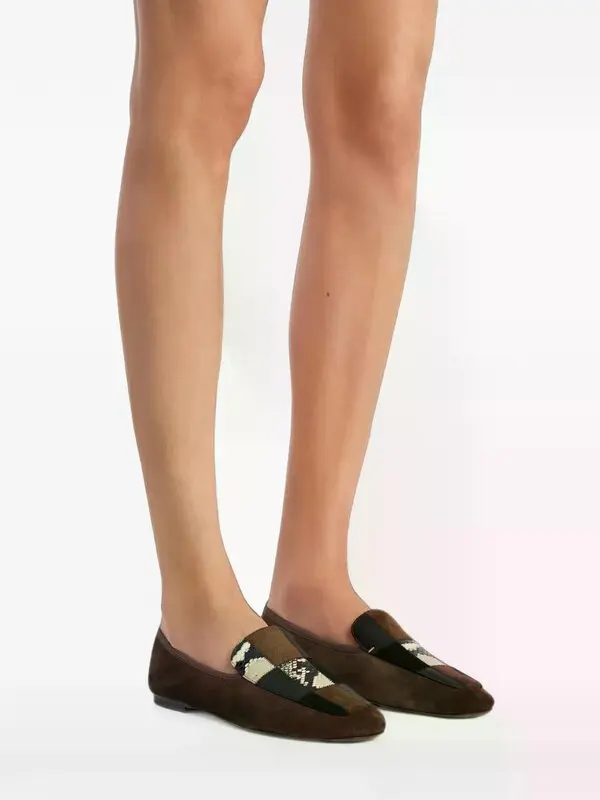 Khaite Zoe Patchwork Ballet Flats
