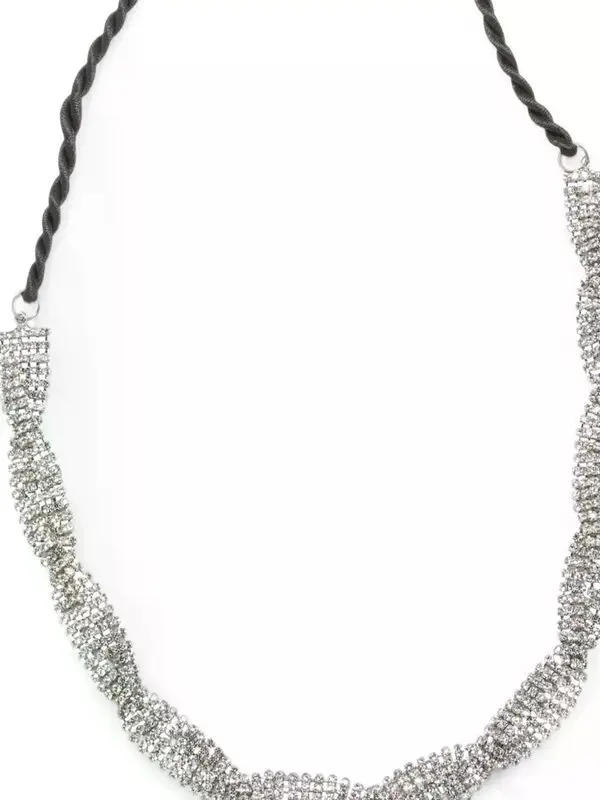 JENNIFER BEHR Crystal-embellished Twisted Necklace