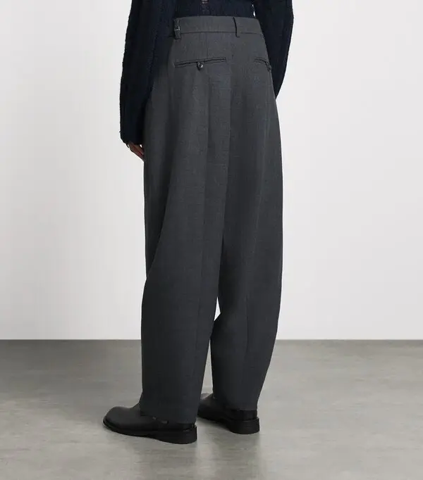 SYSTEM Wool Pleated Trousers