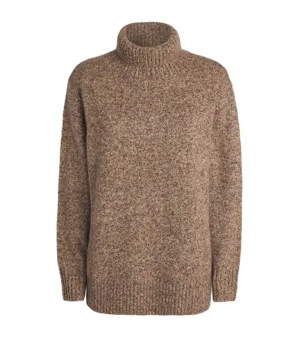 Soft Goat Cashmere-silk Marled Sweater