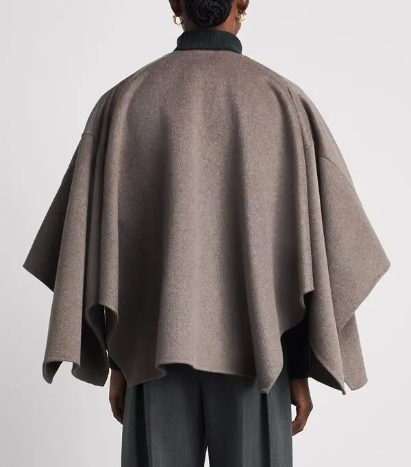 Fabiana Filippi Wool-cashmere Gold-knot Cape