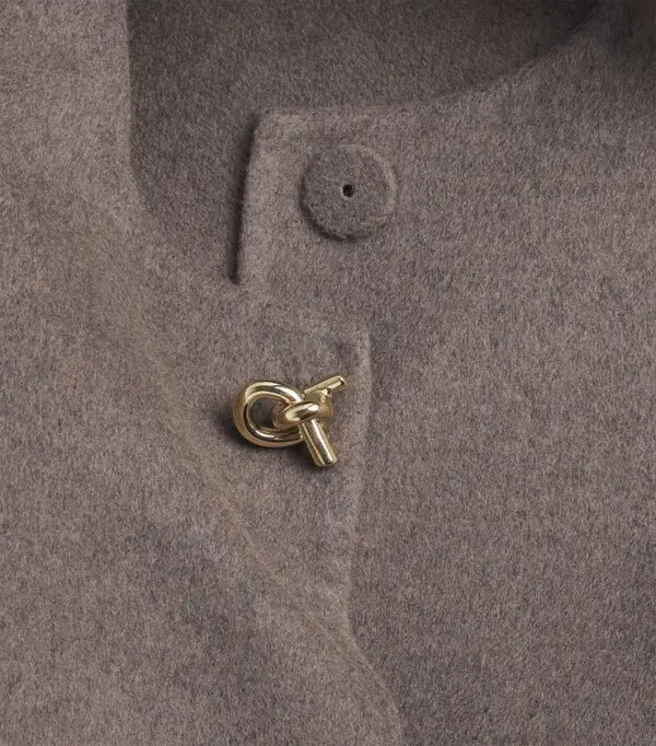 Fabiana Filippi Wool-cashmere Gold-knot Cape