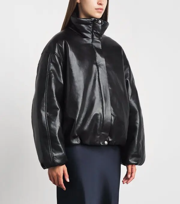 ANINE BING Regenerated Leather Cyrus Jacket