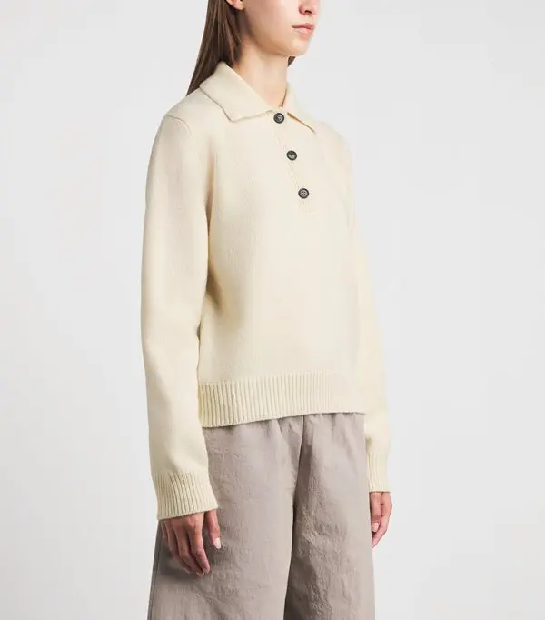 RÓHE Wool-blend Polo Sweater