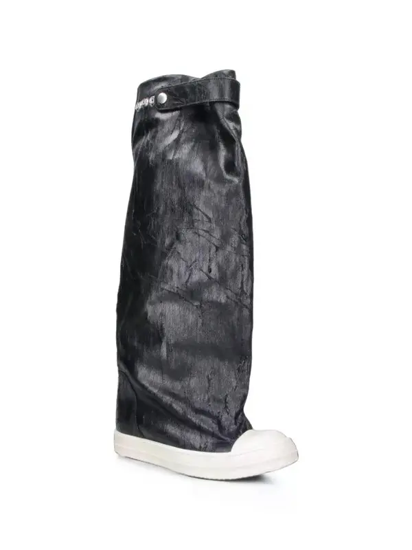 Rick Owens Tower Elephant Coated Canvas Boots