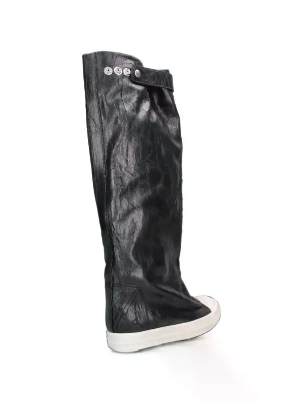 Rick Owens Tower Elephant Coated Canvas Boots