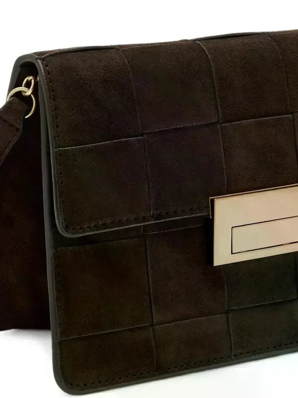 LOEFFLER RANDALL Delphine Woven Leather Clutch Bag