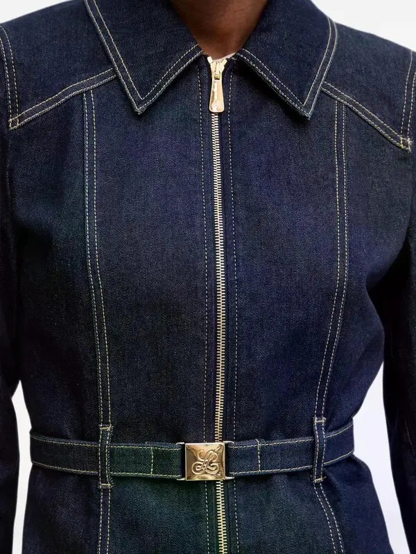 Luisa Spagnoli Belted Denim Jacket