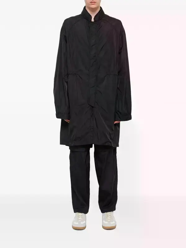 JUUN.J Slogan-print Drawstring-waist Parka