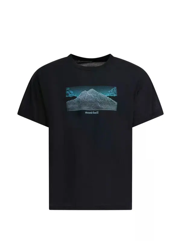 MONTBELL Wickron T Geography T-shirt - Black
